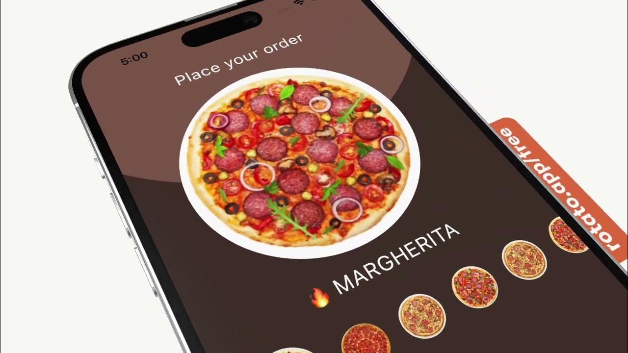 Flutter Animation | Pizza App UI Design and Animation | Flutter Food app UI Design - YouTube