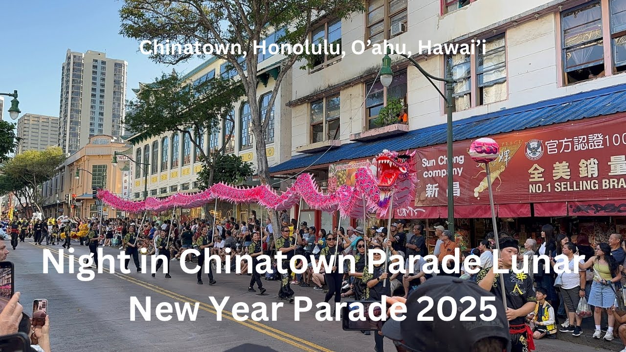 4K Night in Chinatown Parade Lunar New Year Parade 2025 in Chinatown ...