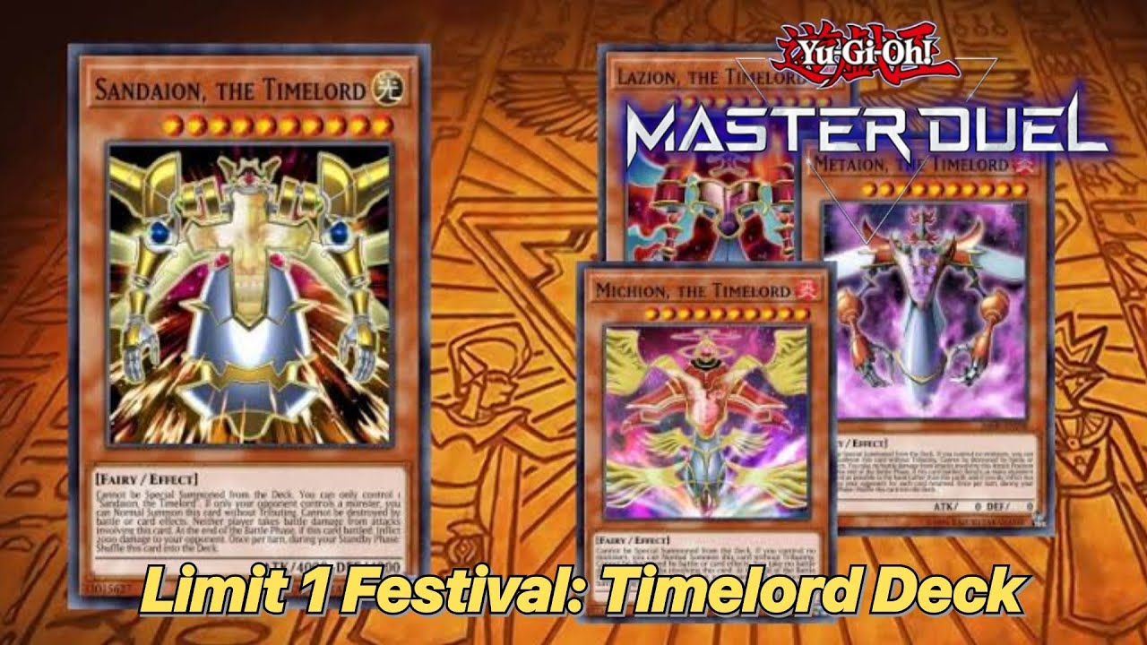 PERFECT PLAY?! | Limit 1 Festival: Timelord Deck | Yu-Gi-Oh! Master ...