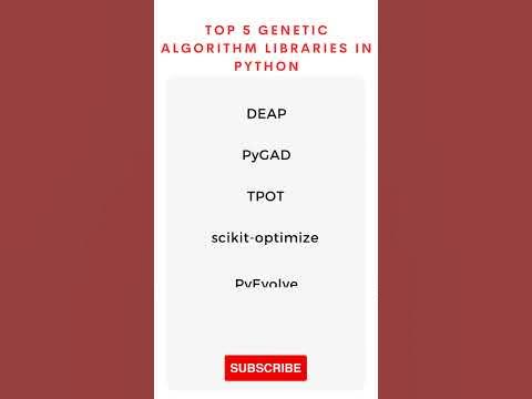 Top 5 Genetic Algorithm Libraries in Python #Shorts - YouTube