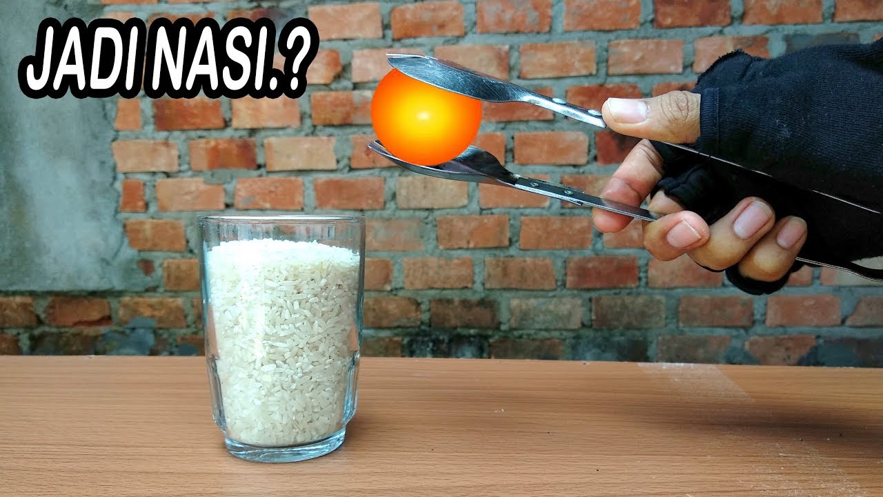 EKSPERIMEN KEREN BERAS vs BOLA API BESI PANAS percobaan seru unik gila ...