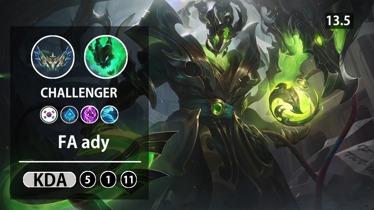 롤 랭킹 5위 챌린저 탑 쓰레쉬 1위 " FA ady " | Patch 13.5 - YouTube