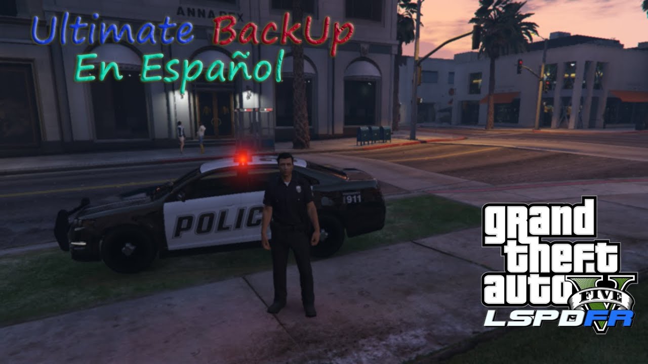 Ultimate Backup | Tutorial en español | GTA V | Mod Lspdfr | - YouTube