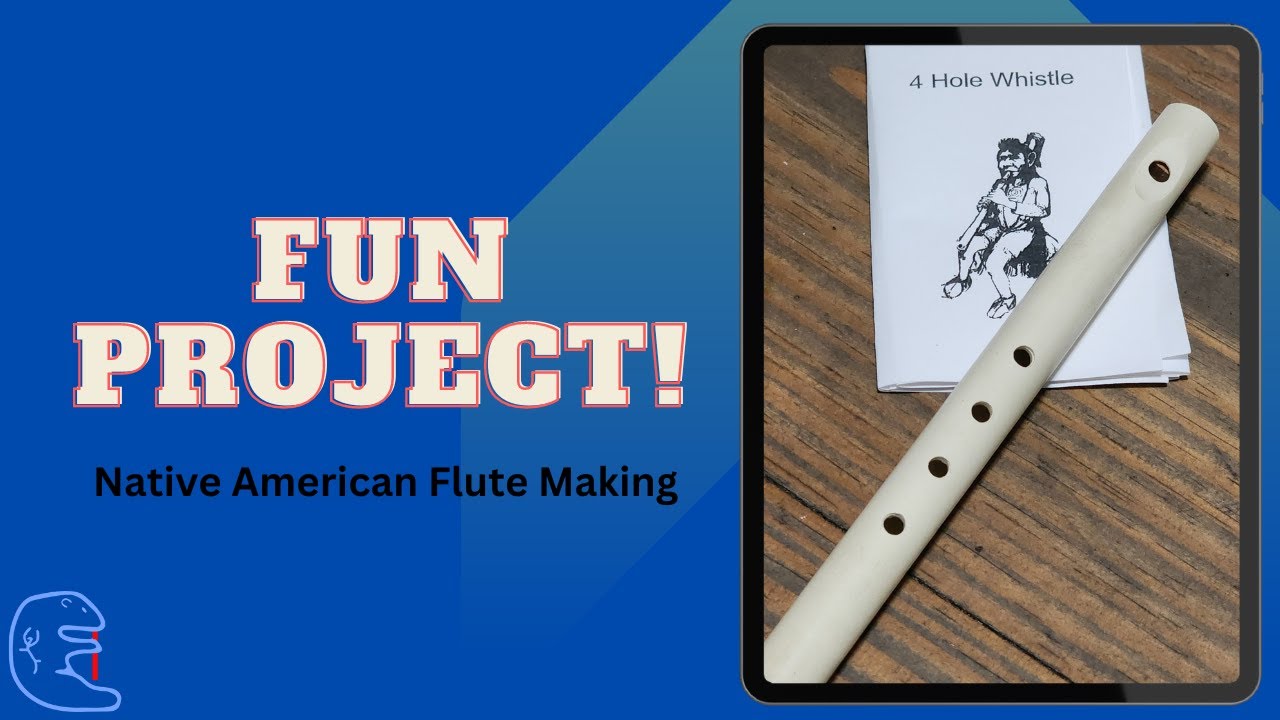 Native American Flute - Blue Bear Flutes 4 Hole whistle paper booklet ...