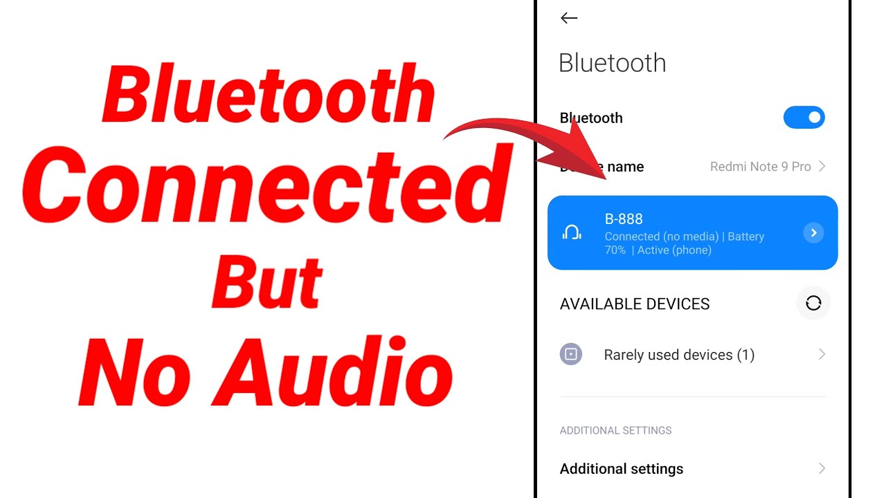 Bluetooth Connected But No Audio - Bluetooth Audio Connected But No ...