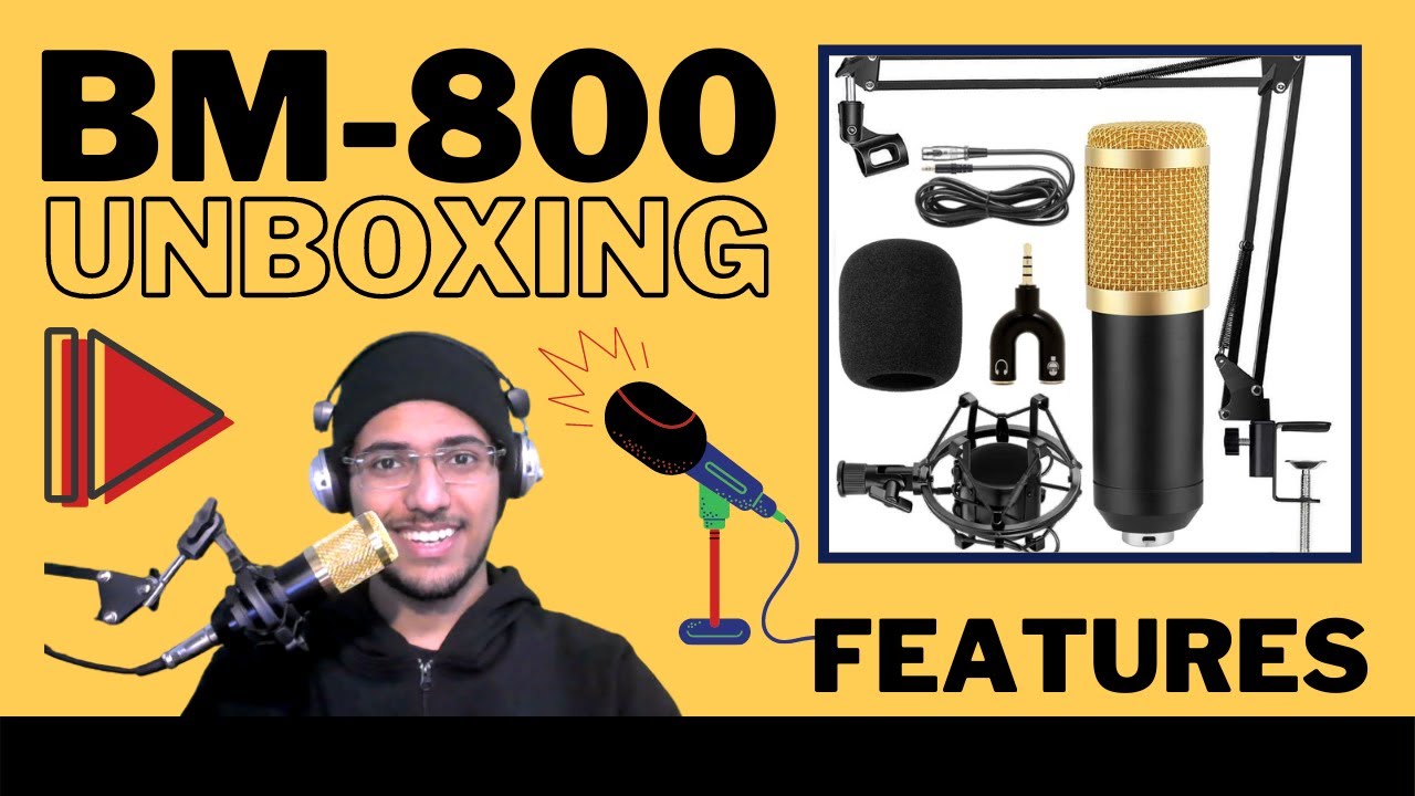 BM 800 Condenser Microphone Unboxing | Product Feature | Siddharth ...
