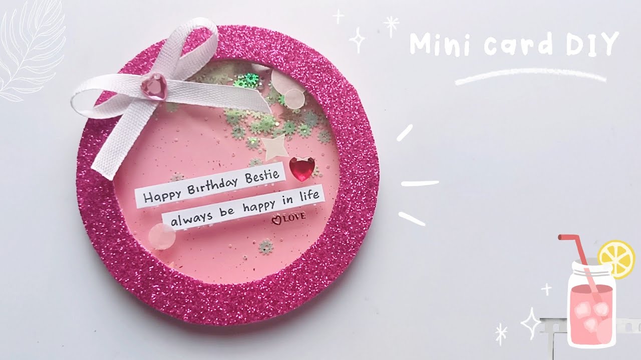 Cute mini card DIY | Birthday card - YouTube
