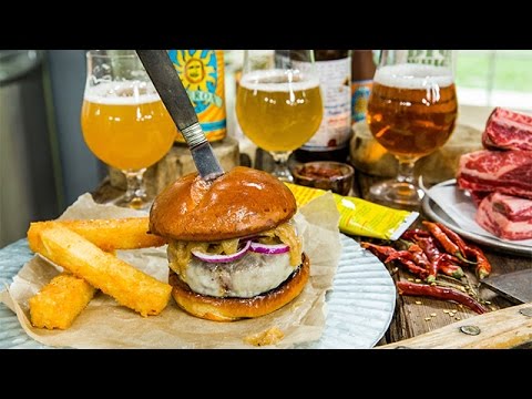 Recipe - Chef Francis Derby's Cannibal Burger - Hallmark Channel - YouTube