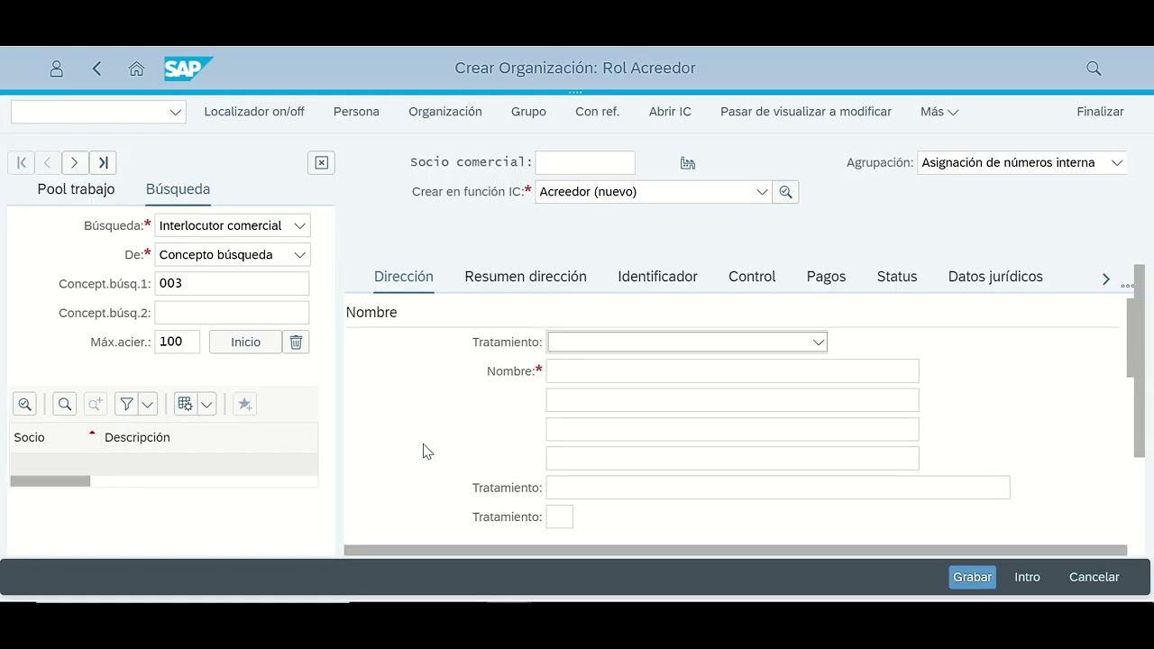 crear interlocutor SAP - YouTube