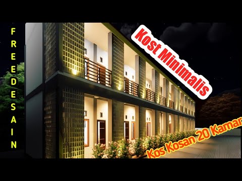 DESAIN KOS KOSAN 3X4 M | Desain Kost Minimalis 2 Lantai | Bisnis Kos Kosan