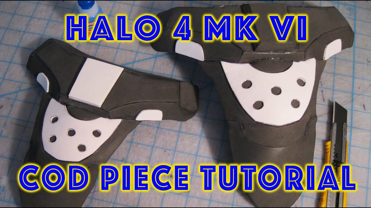 Halo 4 Mark VI EVA FOAM Cod Piece Tutorial FULL - YouTube