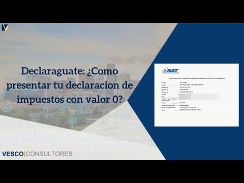 Declaraguate: ¿Como presentar tu declaracion de impuestos con valor 0 ...