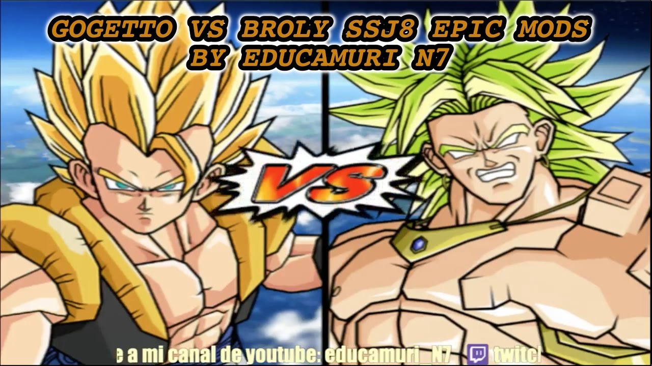FUSION VEGITO Y GOGETA BLUE VS BROLY SSJ8 - YouTube