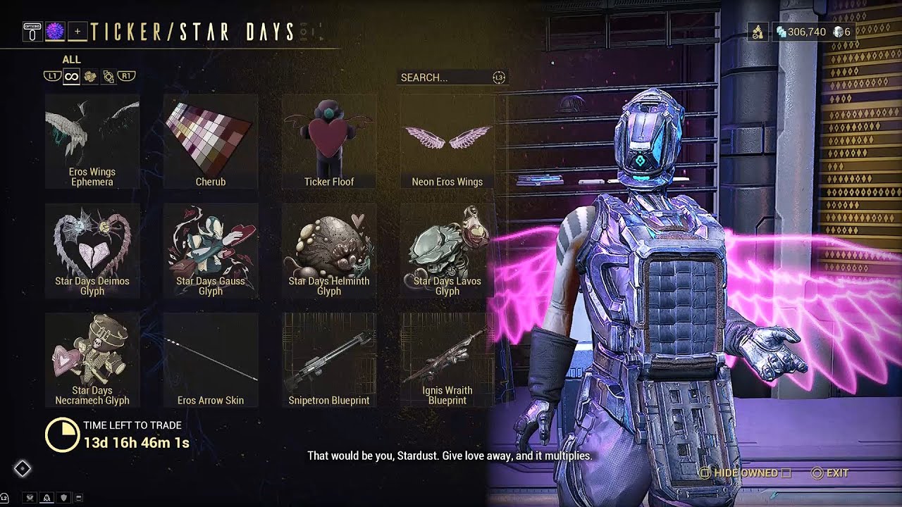 Warframe Ticker Star Days 01 11 2021 - YouTube