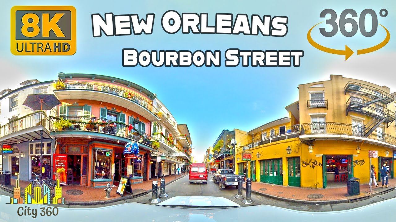 New Orleans - Bourbon Street - VR 360 8K Video - YouTube