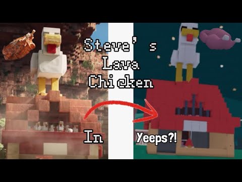 I made STEVE’S LAVA CHICKEN STAND + SONG IN YEEPS! - YouTube