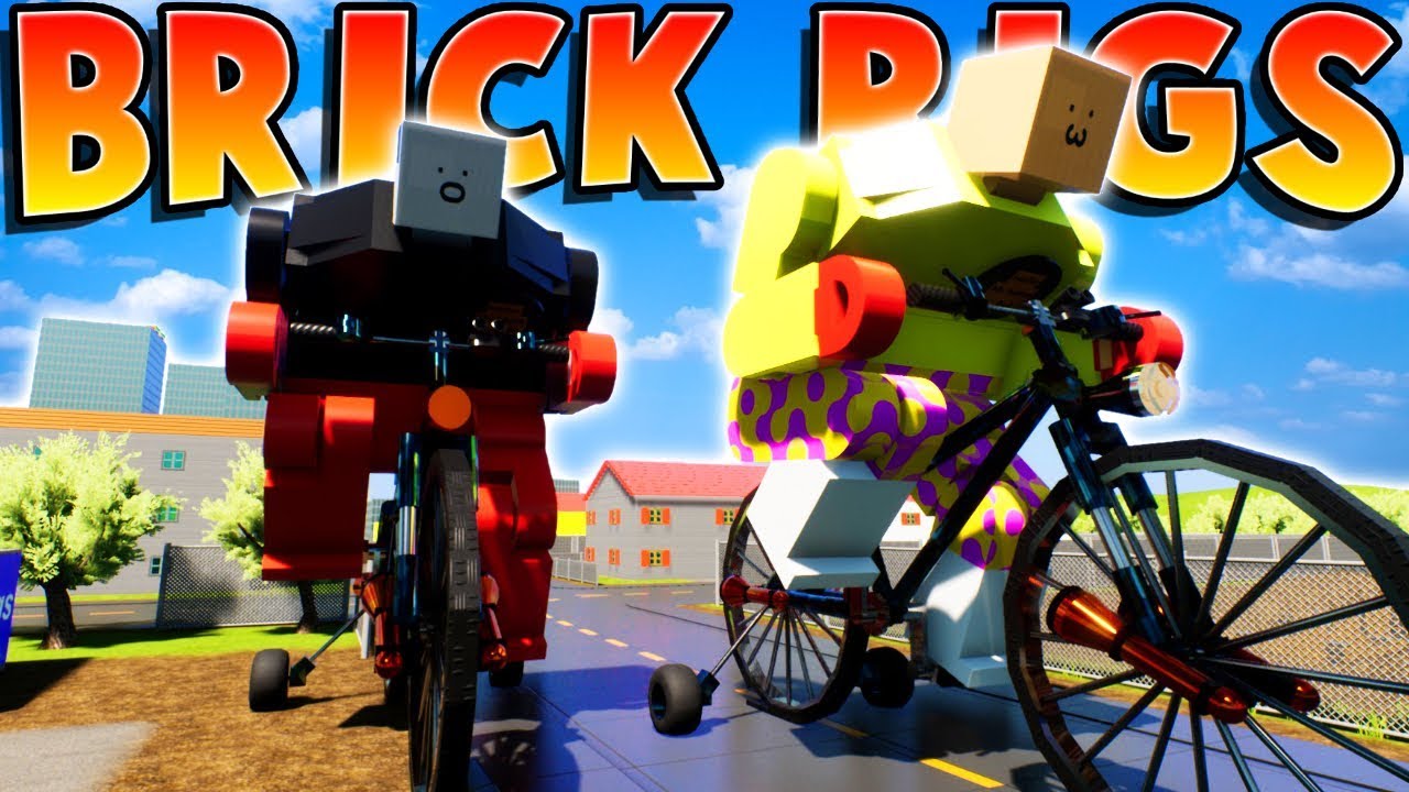 Lego Bike Race Through LEGO CITY in Brick Rigs! (Brick Rigs Funny ...