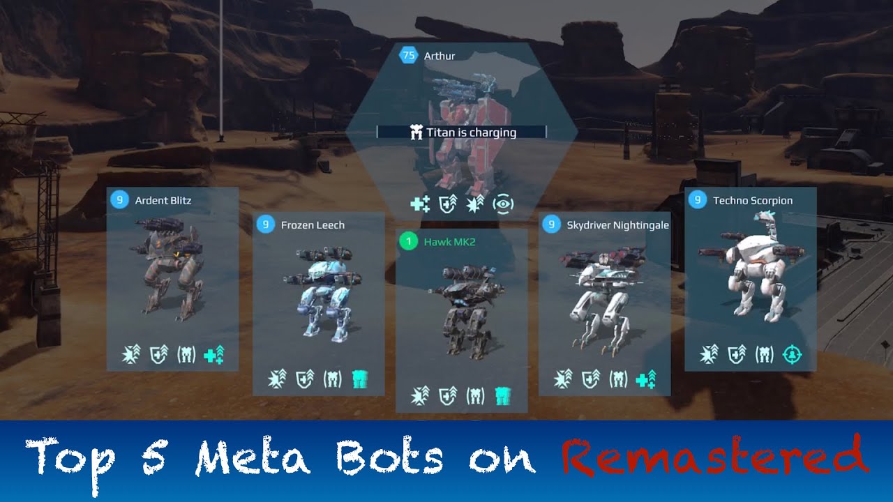 War Robots: Top 5 Meta Bots on Remastered Live Server - YouTube