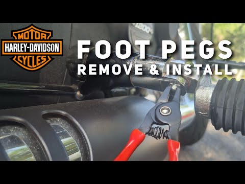 How to Remove & Install Foot Pegs | Harley Davidson Sportster Roadster 1200