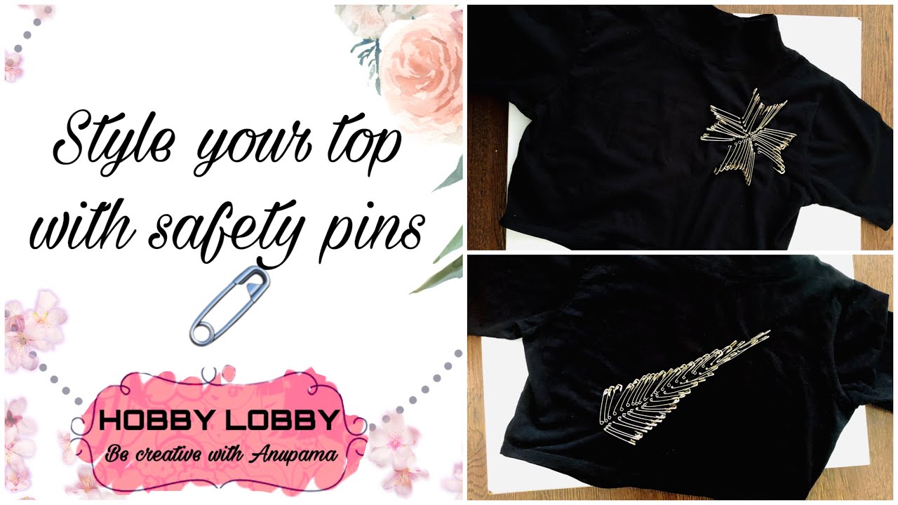 Revamping old Top with safety pins| DIY Fashion| Safety Pin Craft - YouTube
