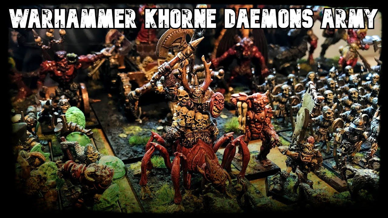Warhammer Khorne Daemons Army - YouTube