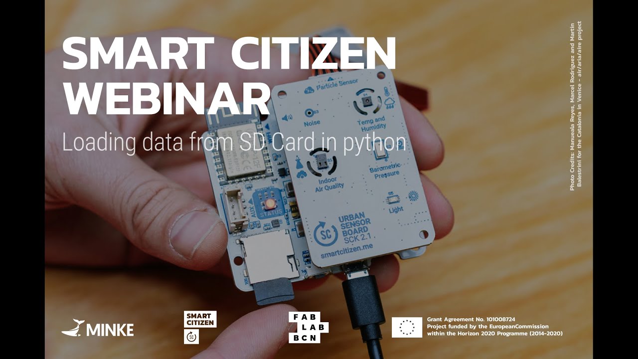 Smart Citizen Webinar - 6.2 Loading data from SD Card in python - YouTube