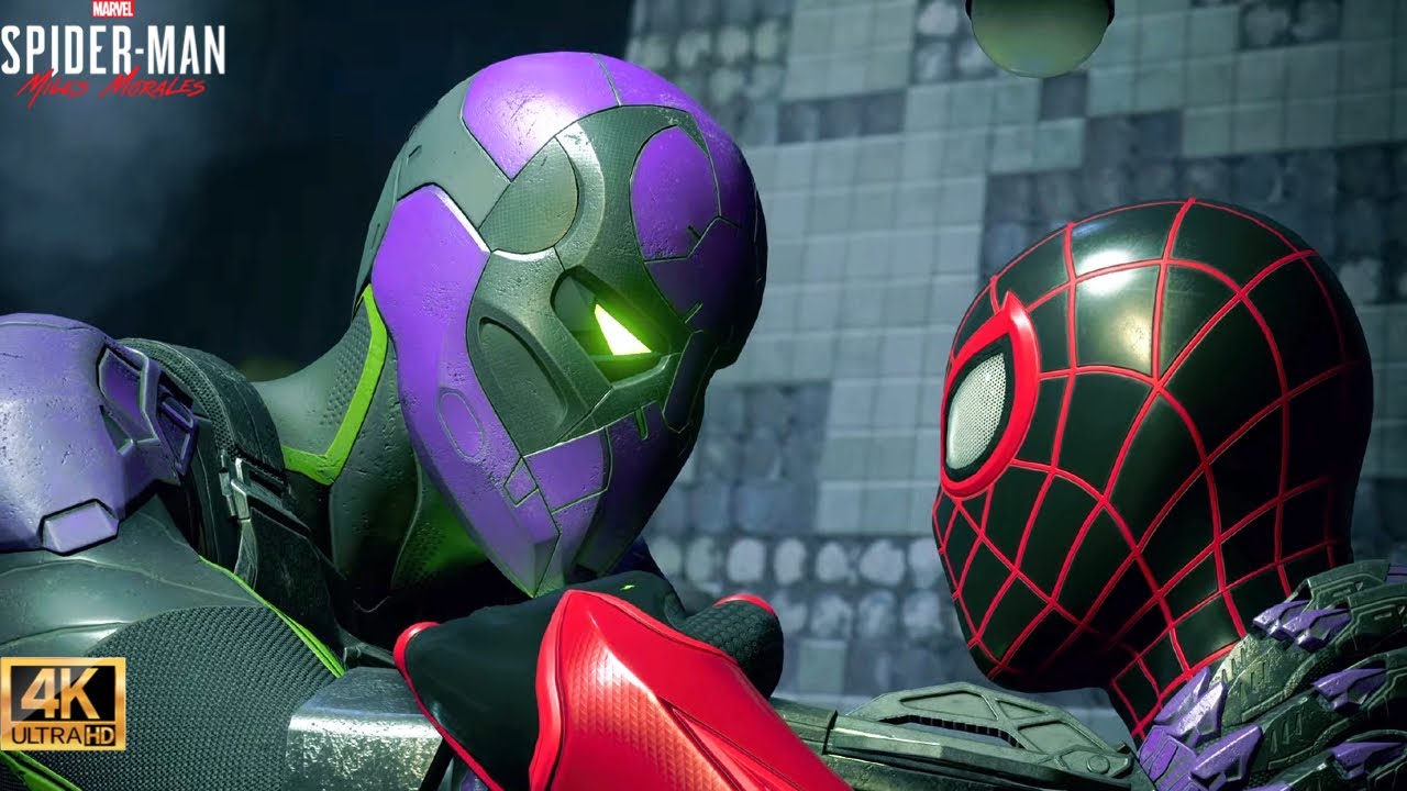 Miles vs Prowler with TRACK Suit-Marvel Spider-Man Miles Morales (4K ...