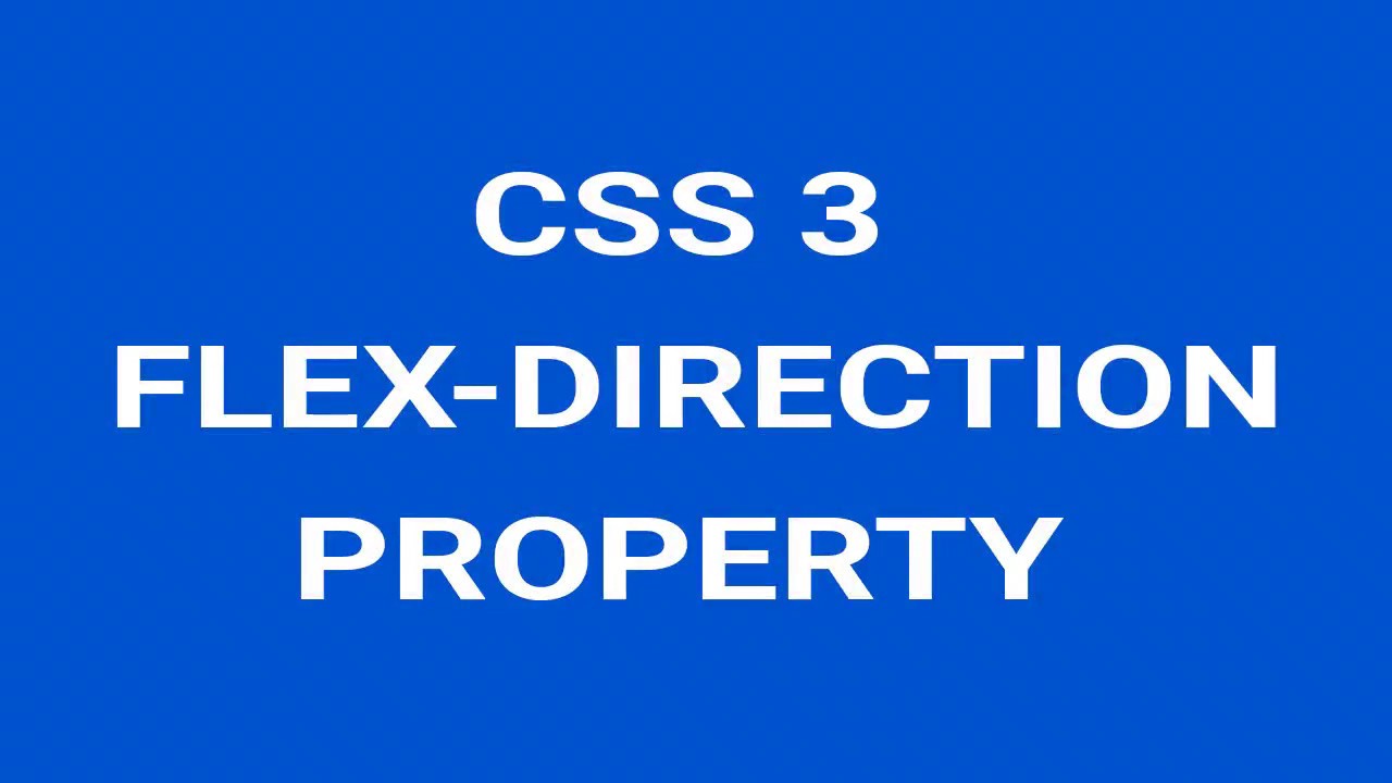 flex direction CSS-Tricks in Hindi - YouTube