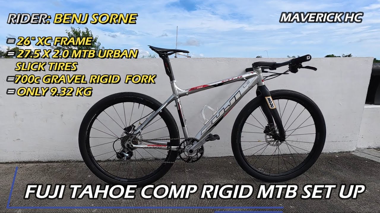 27.5 x 2.0 Slick Tires sa 26 FUJI TAHOE COMP XC Frame ni Benj Sorne ...