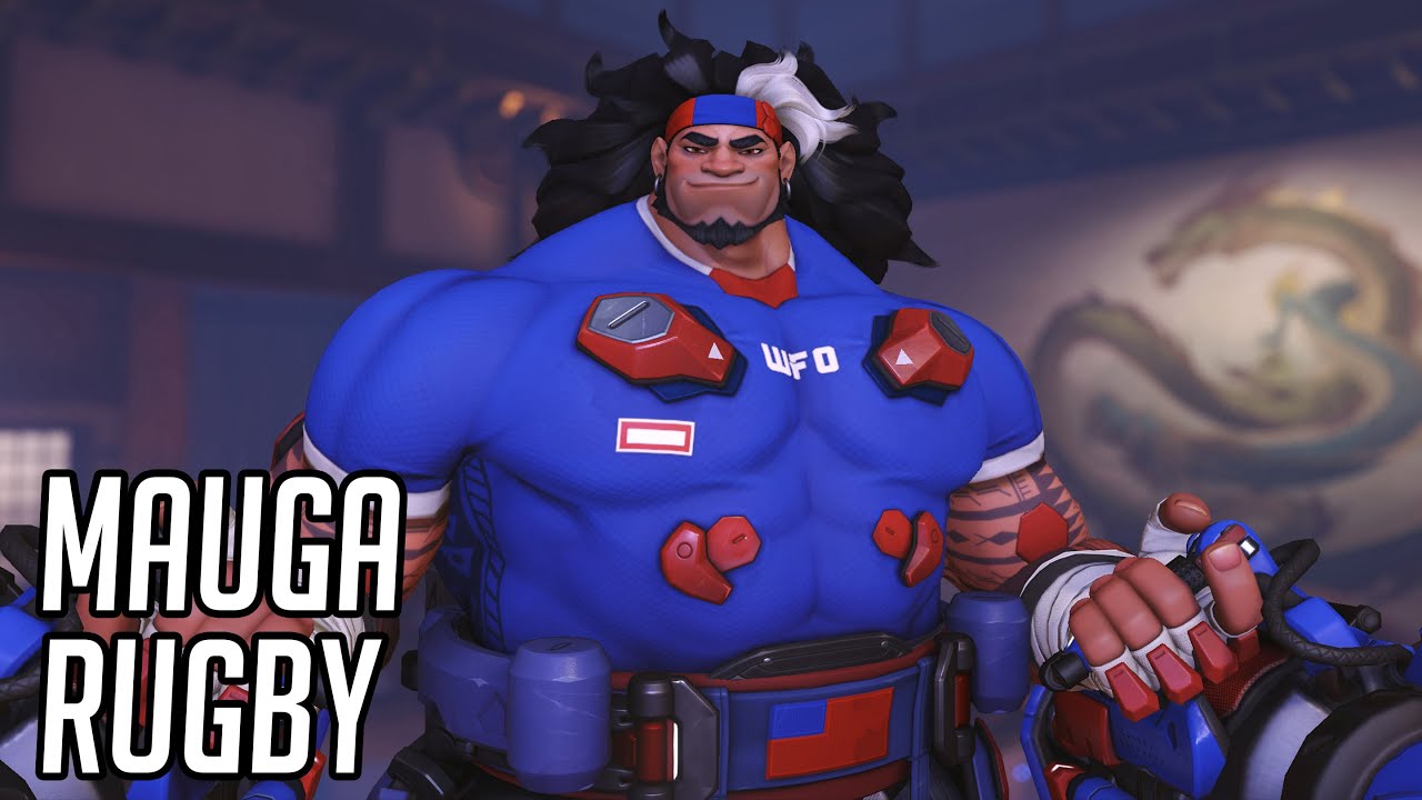 Mauga "Rugby" Skin Showcase - Overwatch 2 - YouTube
