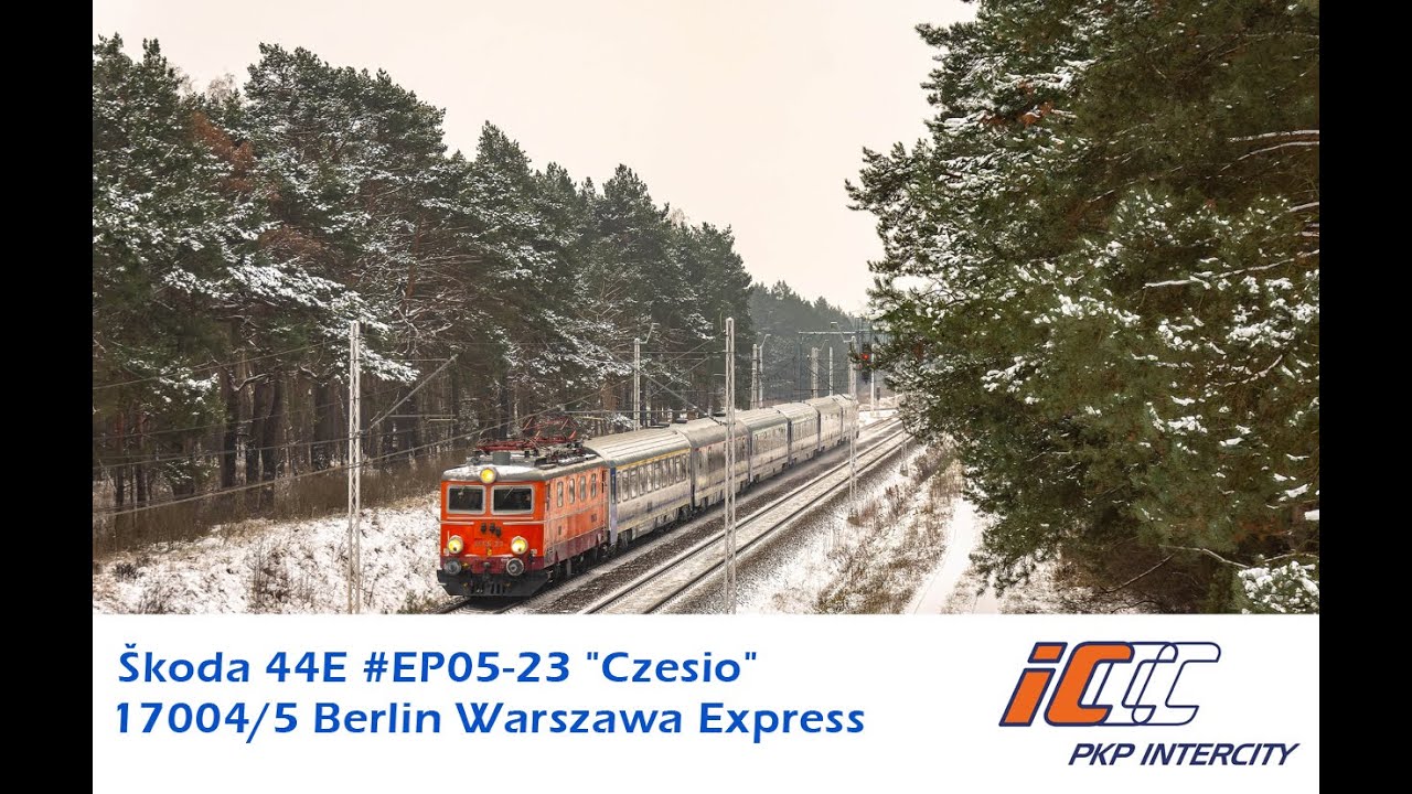 [ PKP Intercity ] EP05-23 "Czesio" z 17004/5 (48) BERLIN-WARSZAWA ...
