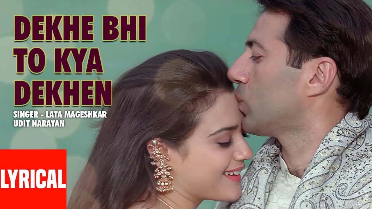 "Dekhe Bhi To Kya Dekhen" Lyrical Video| Farz | Lata Mangeshkar,Udit ...