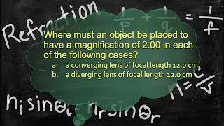 Physics Problem Solver - Refraction - Snells Law Thin ... | Doovi