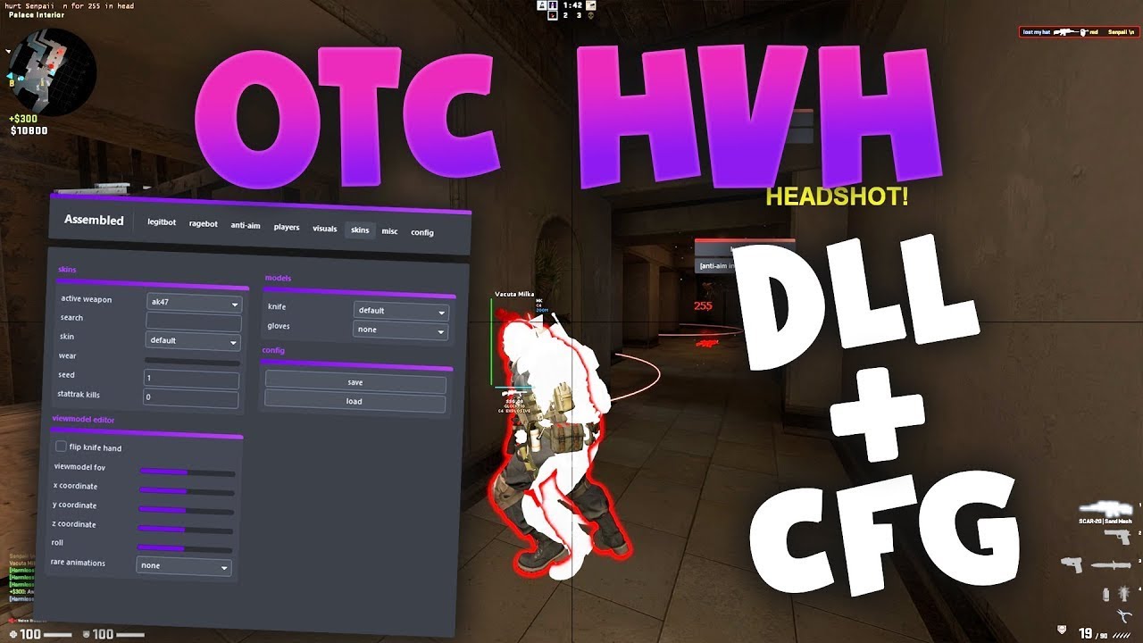 BEST SCOUT HVH CONFIG OTC V3+JS (TAPPING NERVERLOSE , GAMESENSE) - YouTube