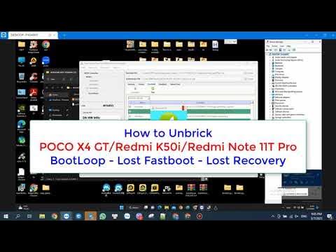 How to Unbrick POCO X4 GT/Redmi Note 11T Pro/Pro+/Redmi K50i BootLoop - Lost Fastboot | 08/03 ...