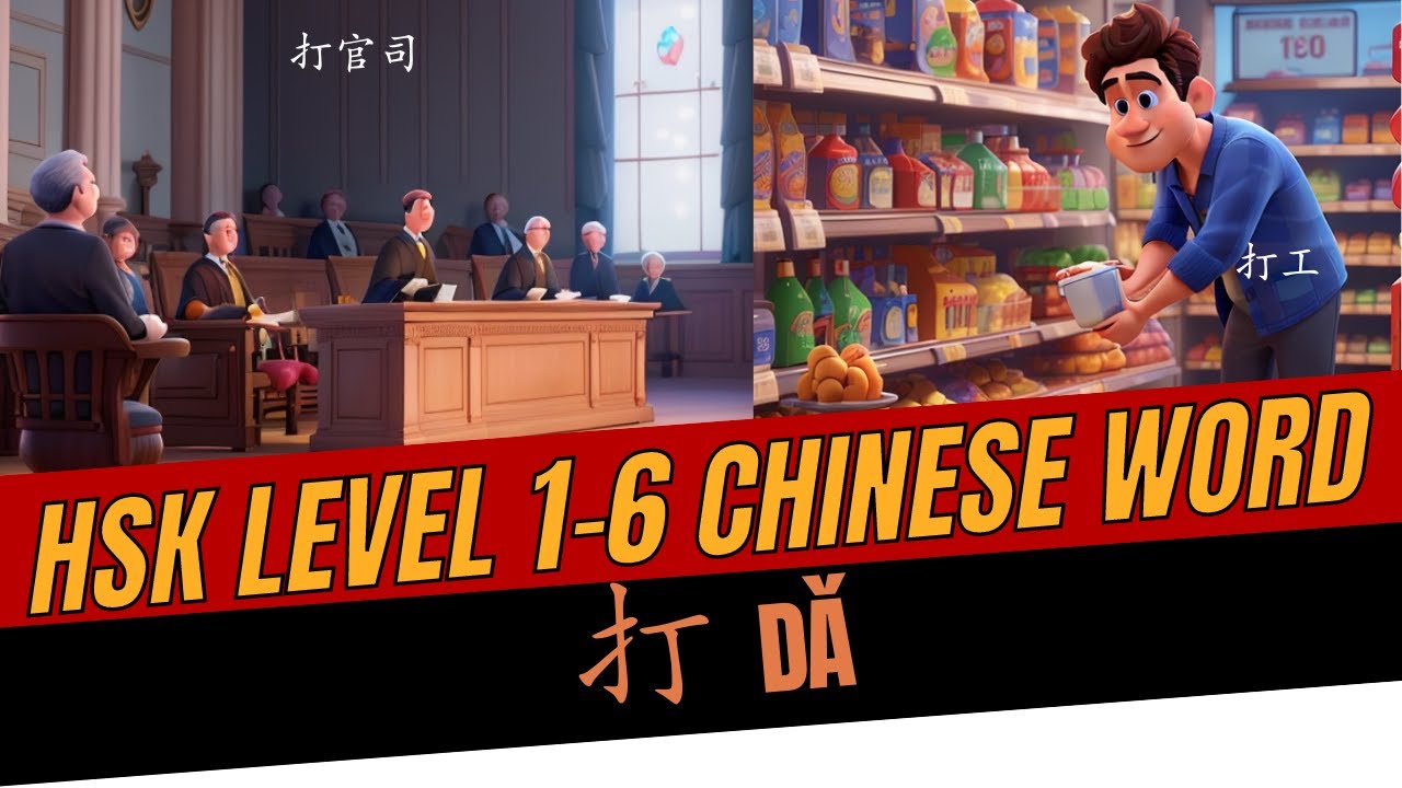 Learn HSK Level 1 to 6 Chinese words 打 da | Chinese grammar | Chinese ...
