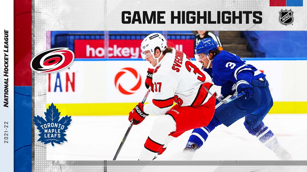 Hurricanes @ Maple Leafs 2/7/22 l NHL Highlights - YouTube