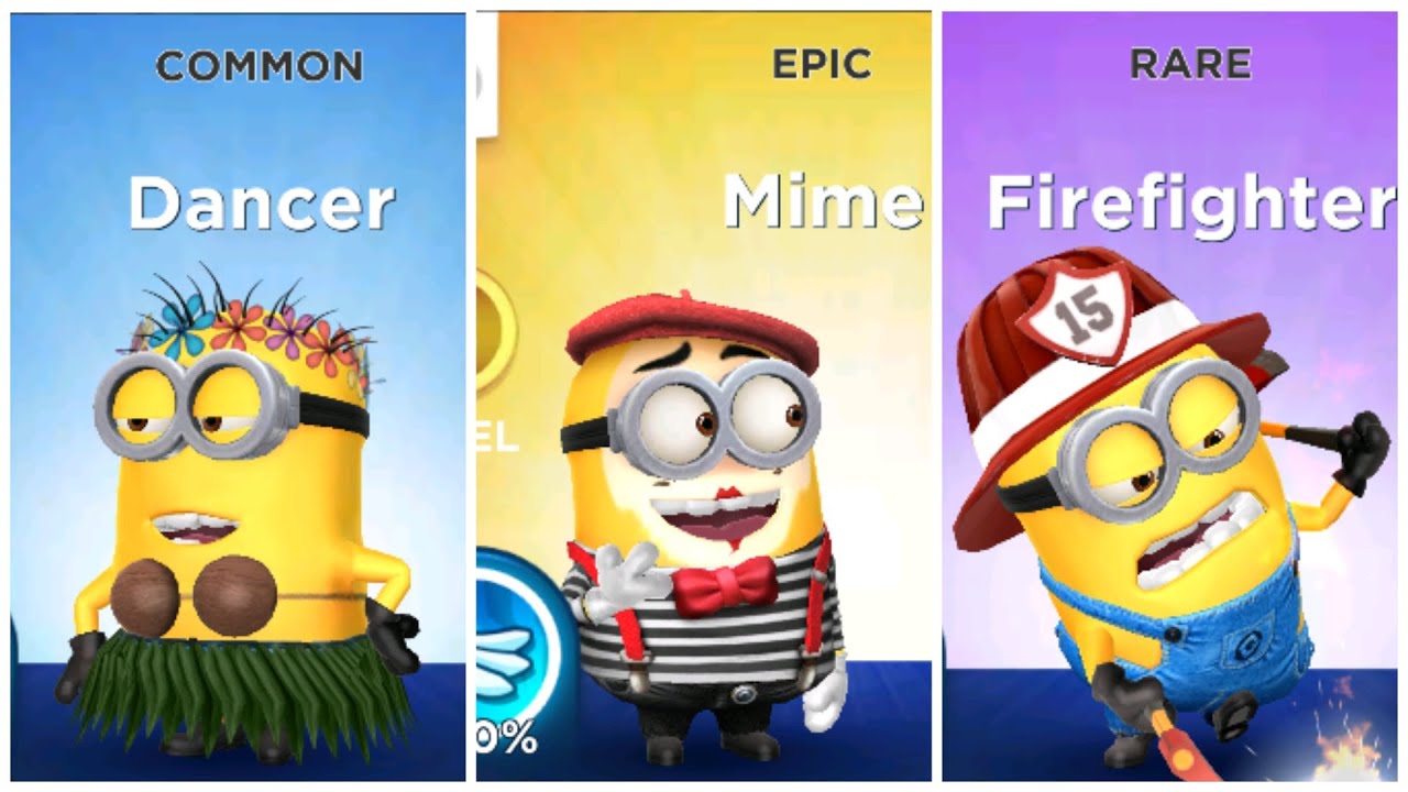 Minion Rush Dancer Vs Mime Vs Firefighter Youtube