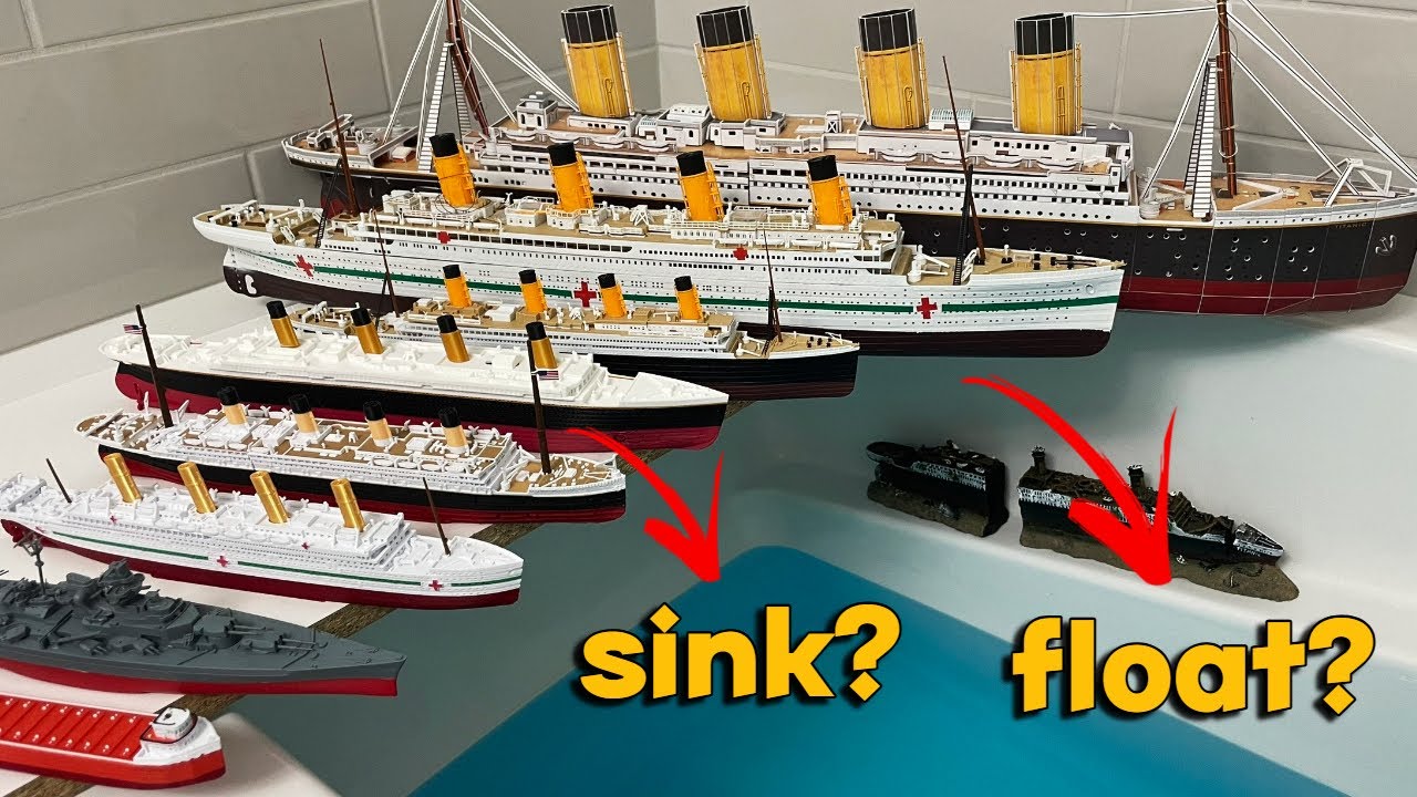 Titanic, Britannic, Edmund Fitzgerald. All Tested in the Water Tub ...