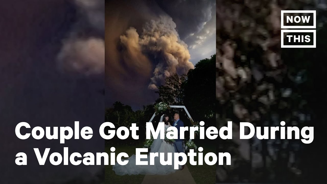 Couple Marries in Front of Volcano Eruption in the Philippines ...