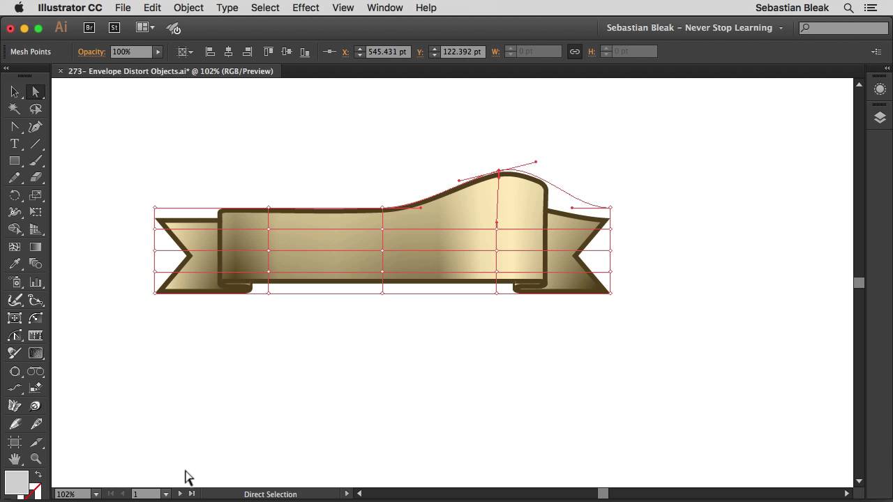 Adobe Illustrator Envelope Distort Objects NSL Wk 273 YouTube Adobe Illustrator Envelope Distort Objects NSL Wk 273 YouTube