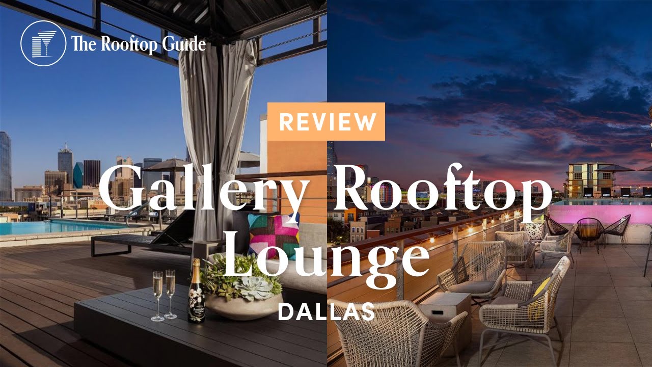 Gallery Rooftop Lounge in Dallas - Review - YouTube