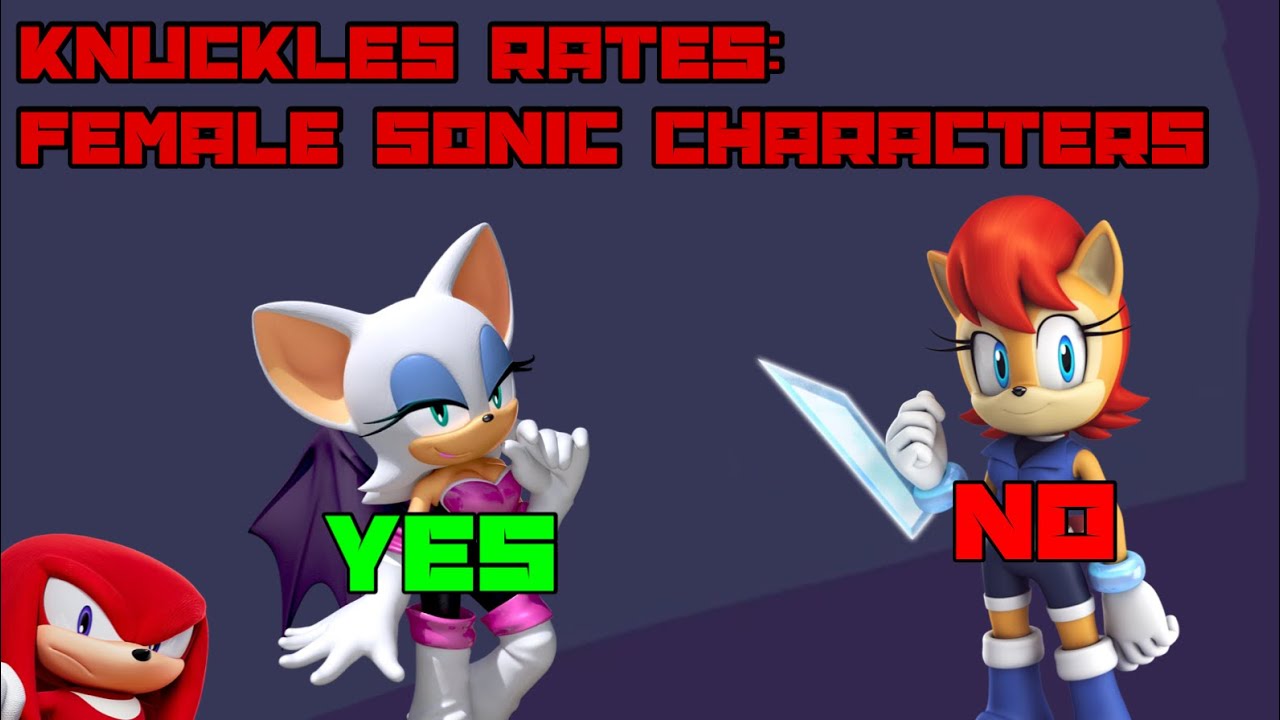 Knuckles Rates Female Sonic Characters! - YouTube