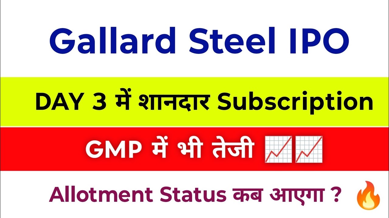 Gallard Steel IPO | Gallard Steel IPO GMP Today | Gallard Steel IPO ...
