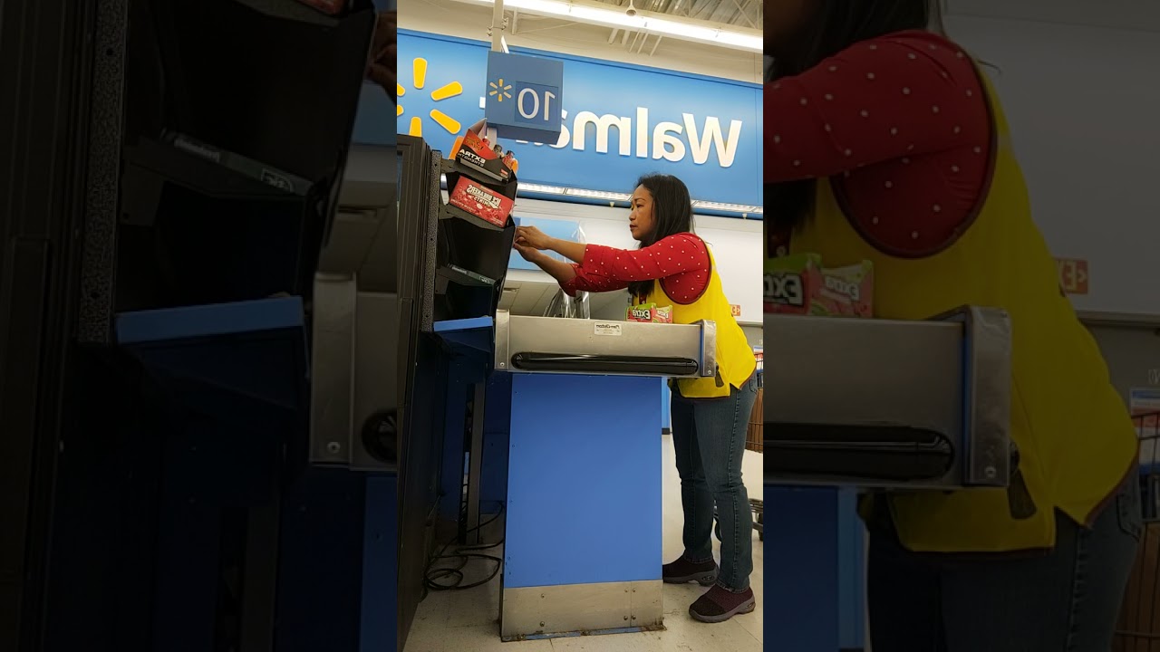 my job at Walmart.. self check-out host and doing the department 82 ...