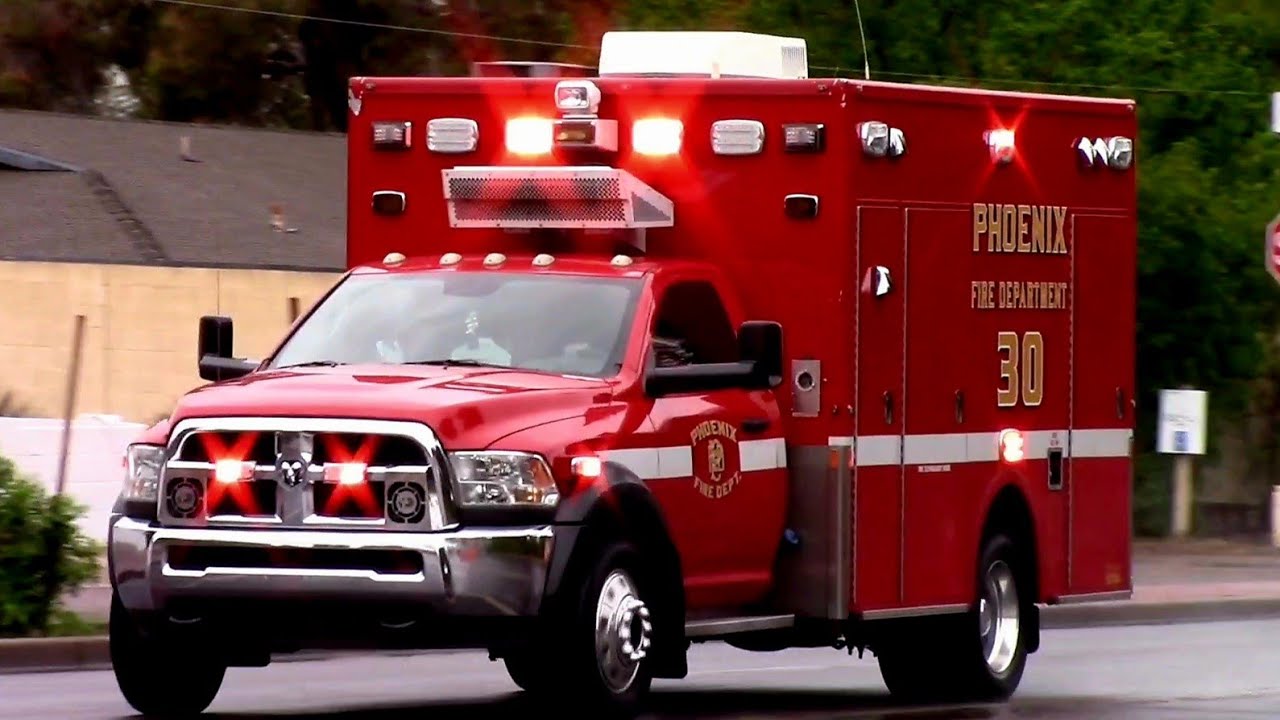 Phoenix Fire Dept. Rescue 30 & Battalion 6 Responding - YouTube
