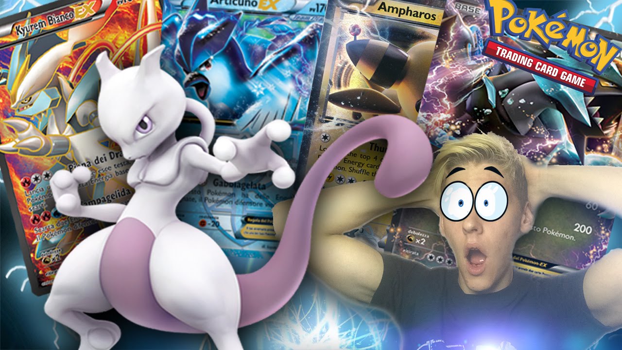 SOLO CARTE EX! MEWTWO,ARTICUNO,KYUREM BIANCO/NERO(come il tartufo ...