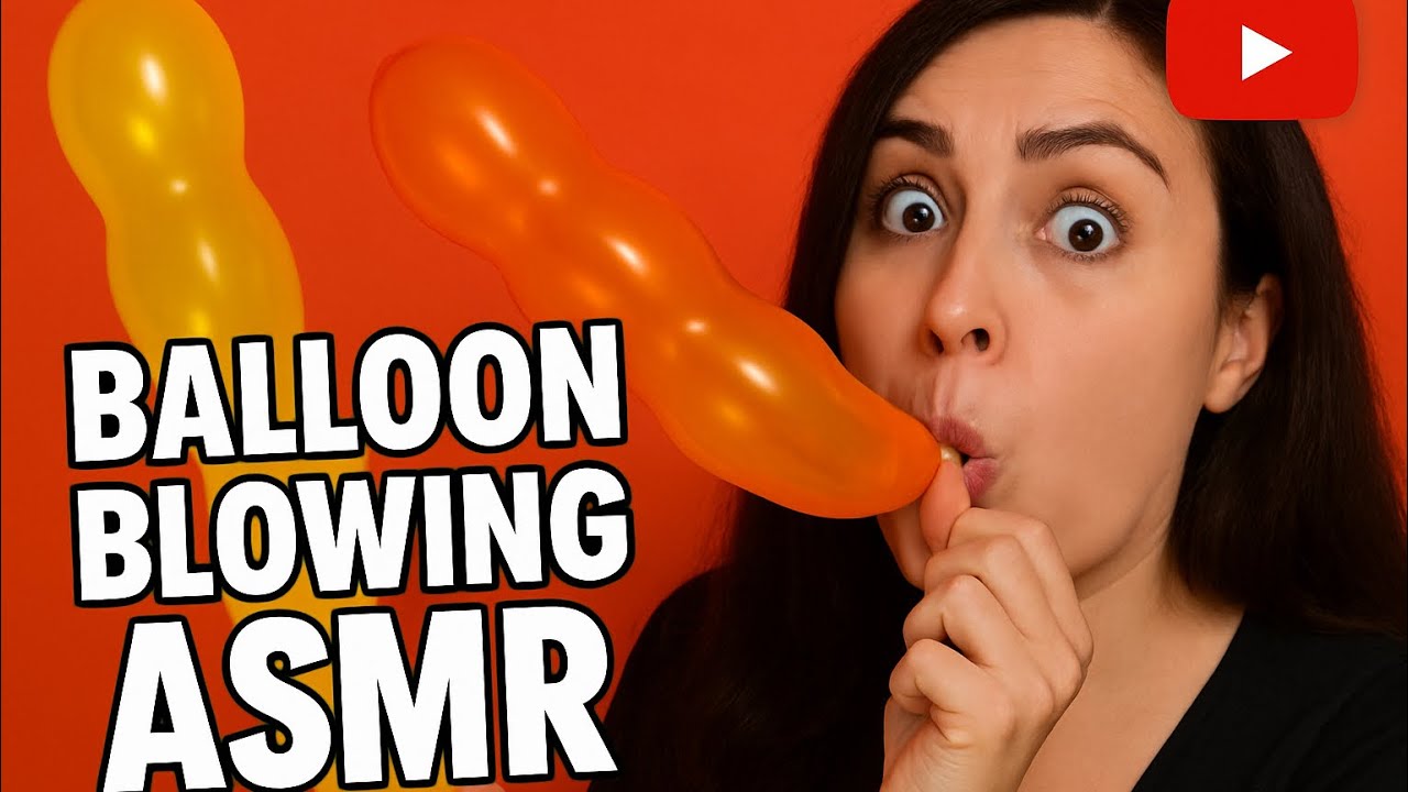 Balloon Blowing ASMR | Satisfying Sounds & Pops for Relaxation - YouTube