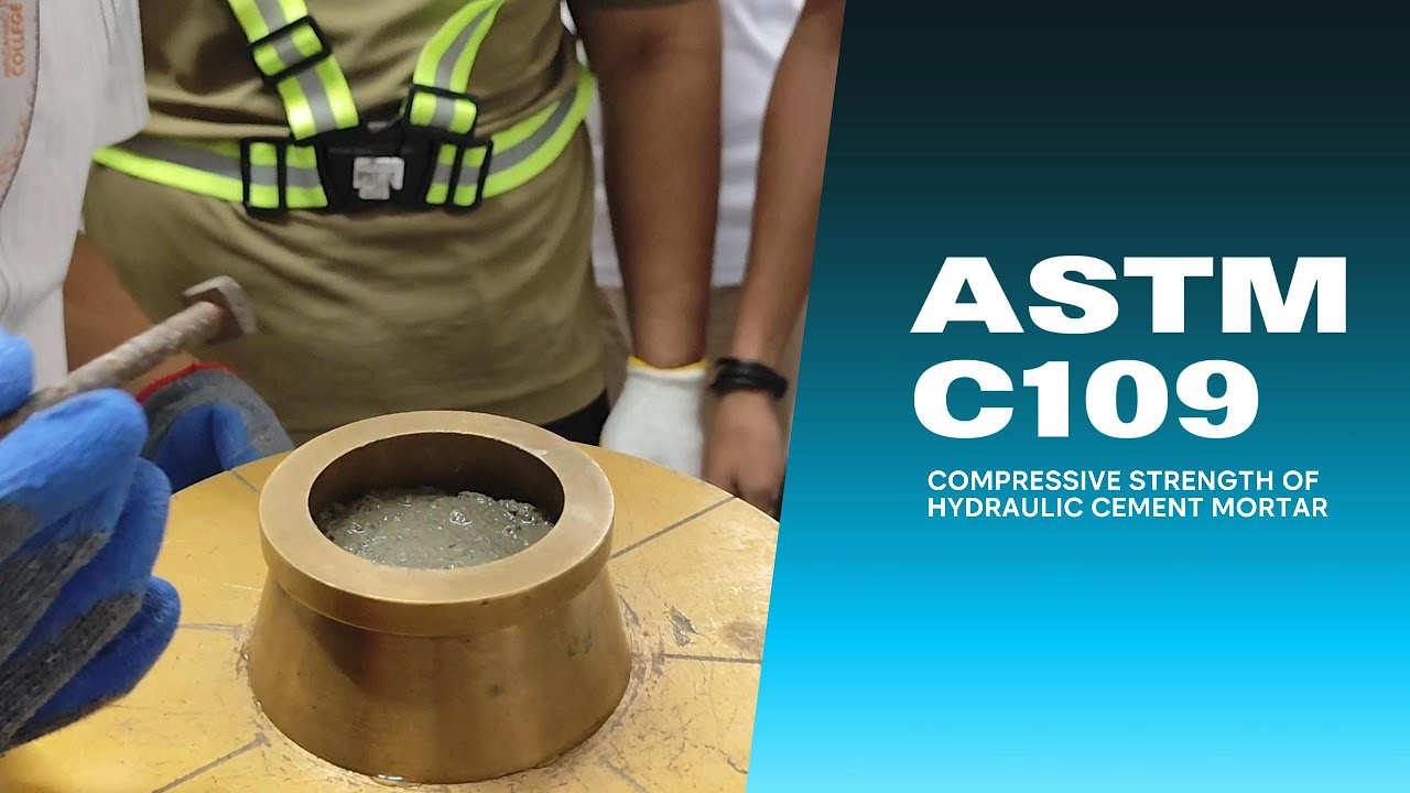 ASTM C109 Compressive Strength of Hydraulic Cement - YouTube