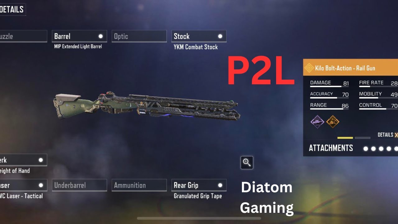 1V4 WITH LEGENDARY KILO BOLT-ACTION CODM GRAPHICS MAX ASMR | Diatom ...